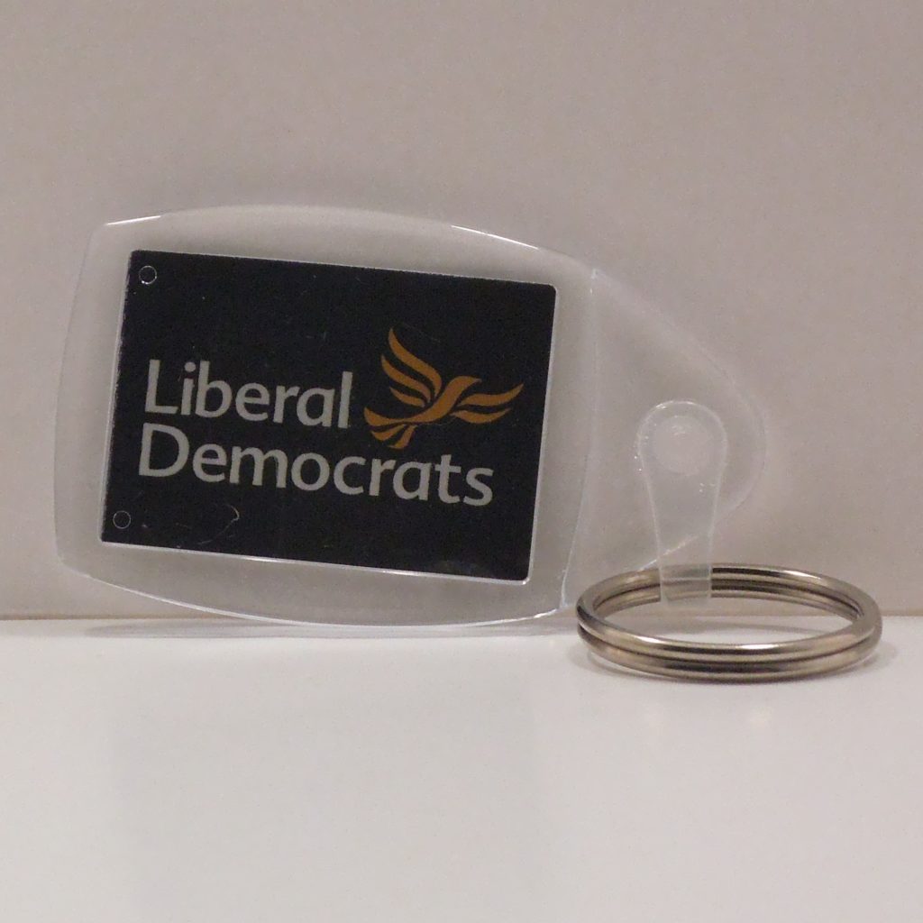 Black Lib Dem Keyring | Lib Dem Image