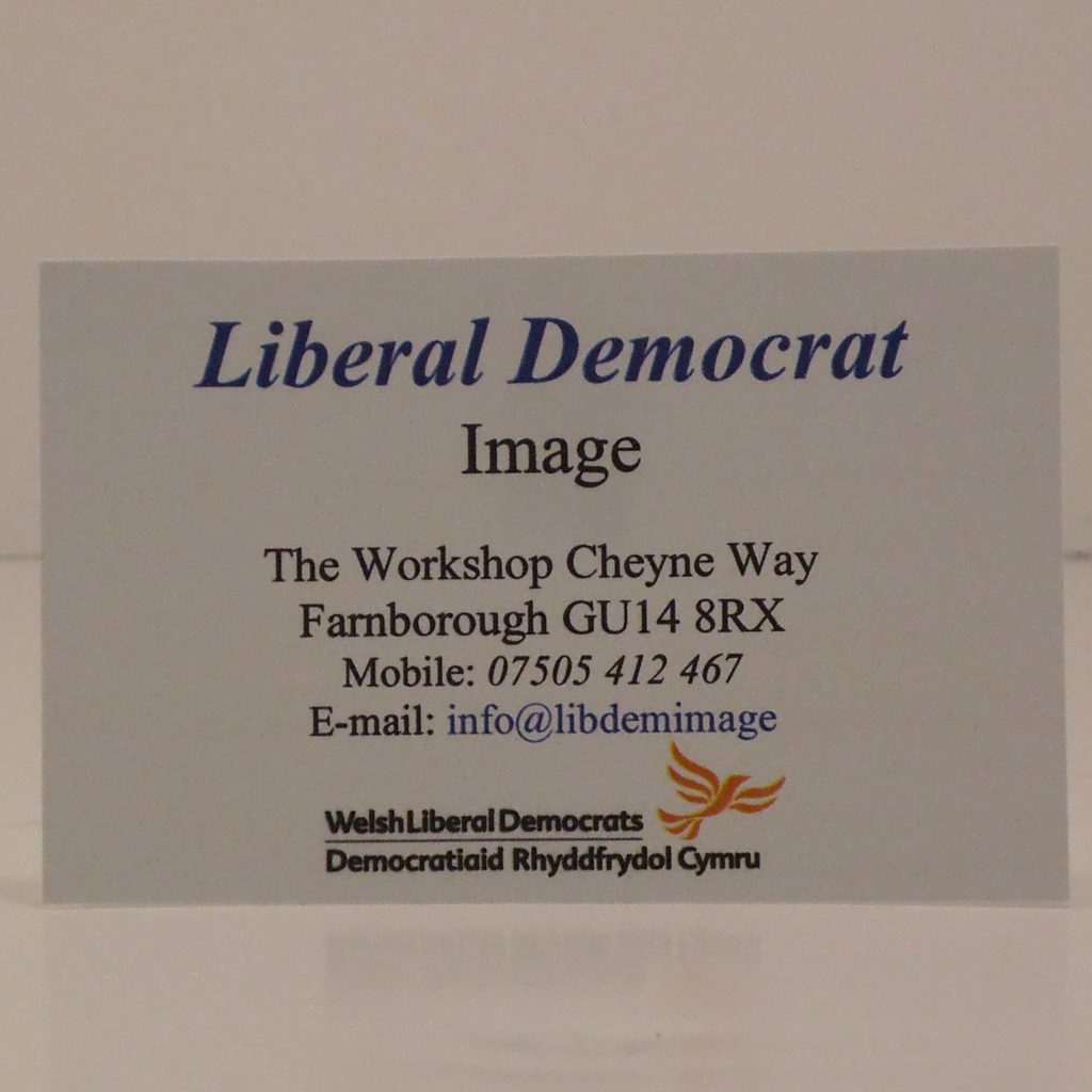 Welsh Business Cards (Style C) | Lib Dem Image