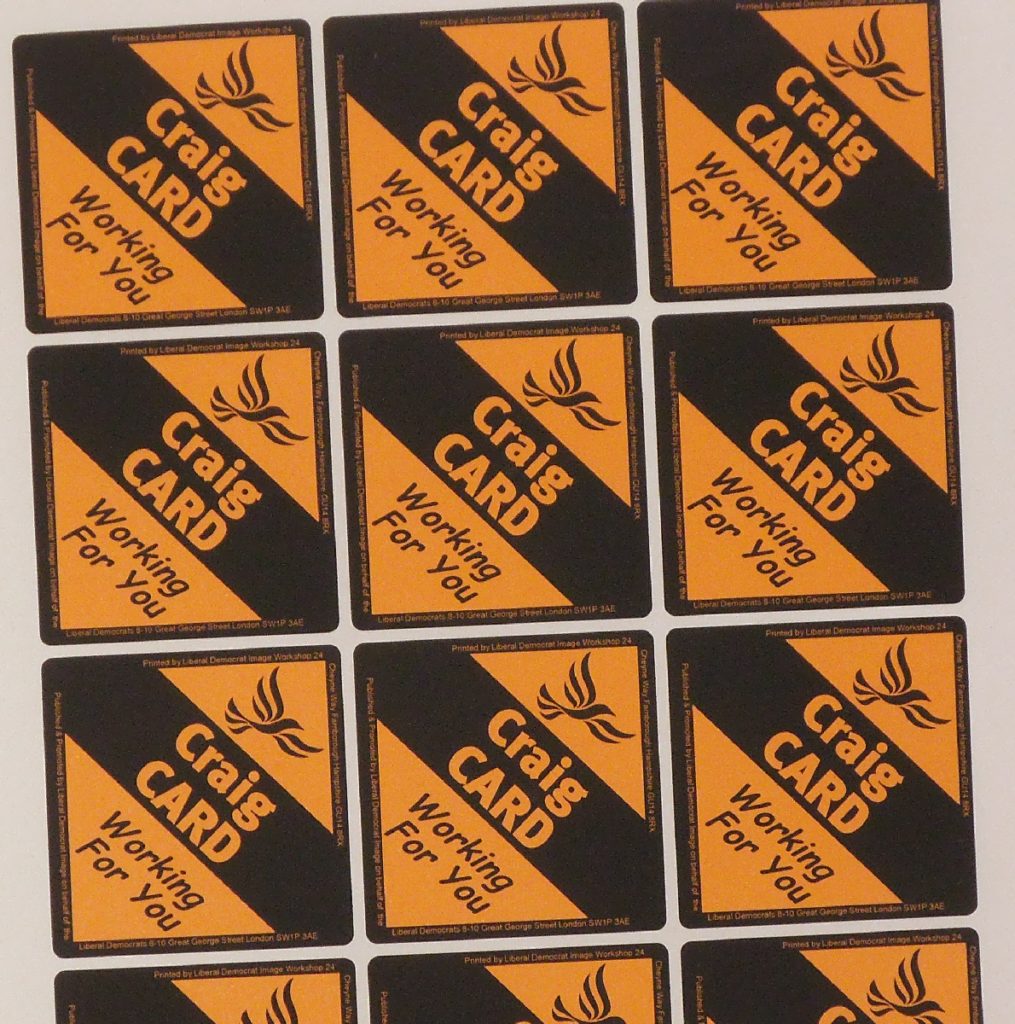 Personalised Sticker | Lib Dem Image