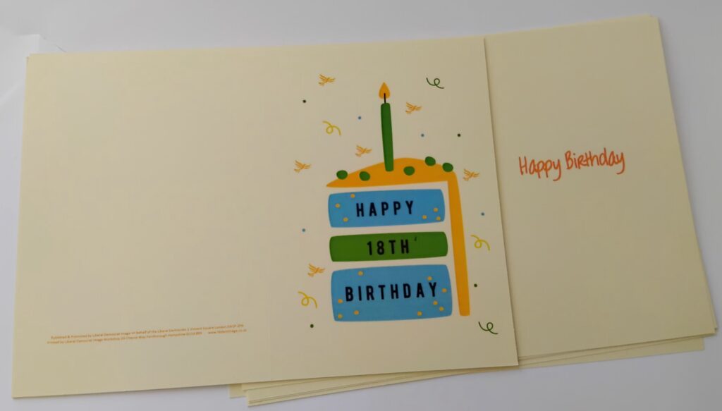 Happy Birthday Cake | Lib Dem Image